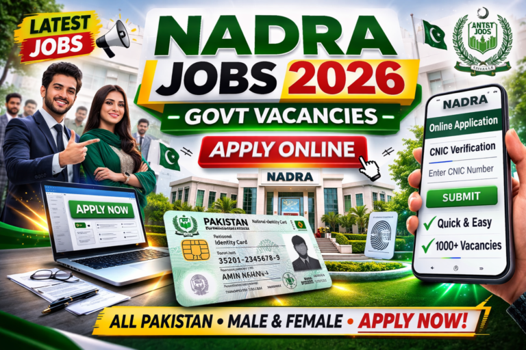 NADRA Jobs 2026 – Apply Online for Latest Government Vacancies in ...